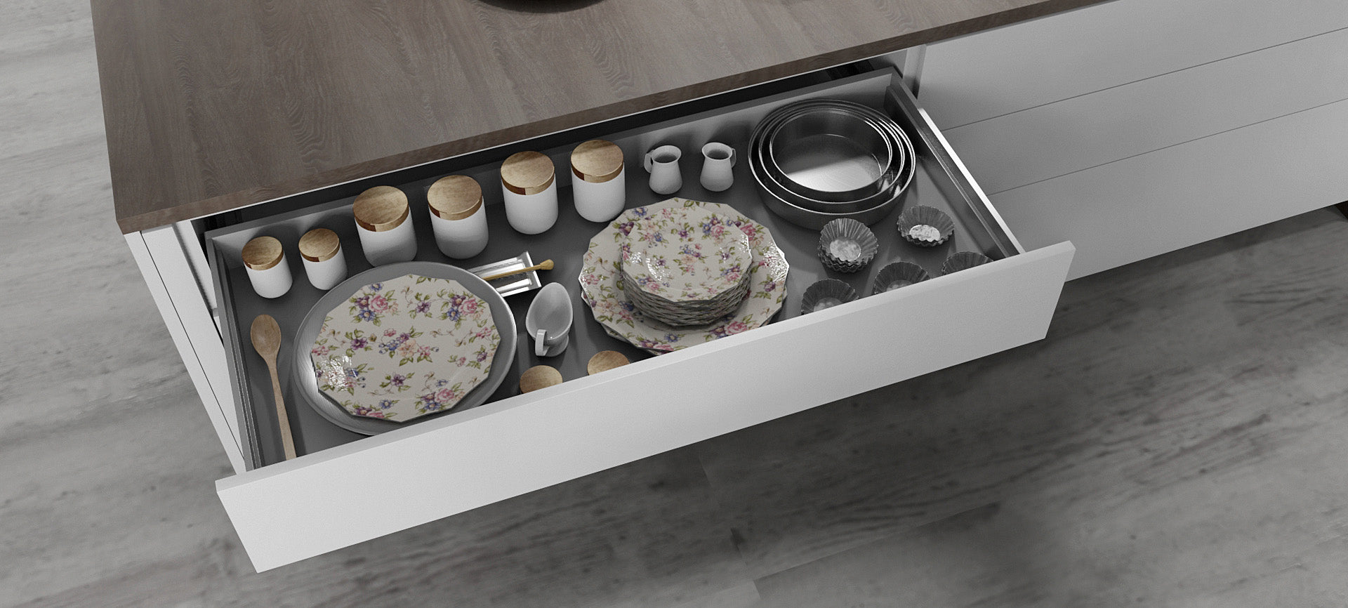 Progressa+ 70kg Concealed Runners – Salice Direct